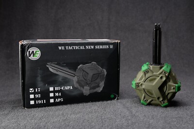 AW Custom 300rd Gas Drum Magazine for AW, EMG, TM, WE G17 & G19 Airsoft ...