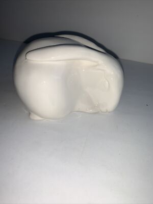 tiffany & co white ceramic sleeping rabbit | eBay