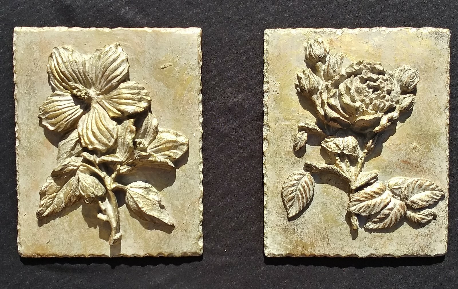 Three Hands Corp. Flower Wall Plaque's | eBay