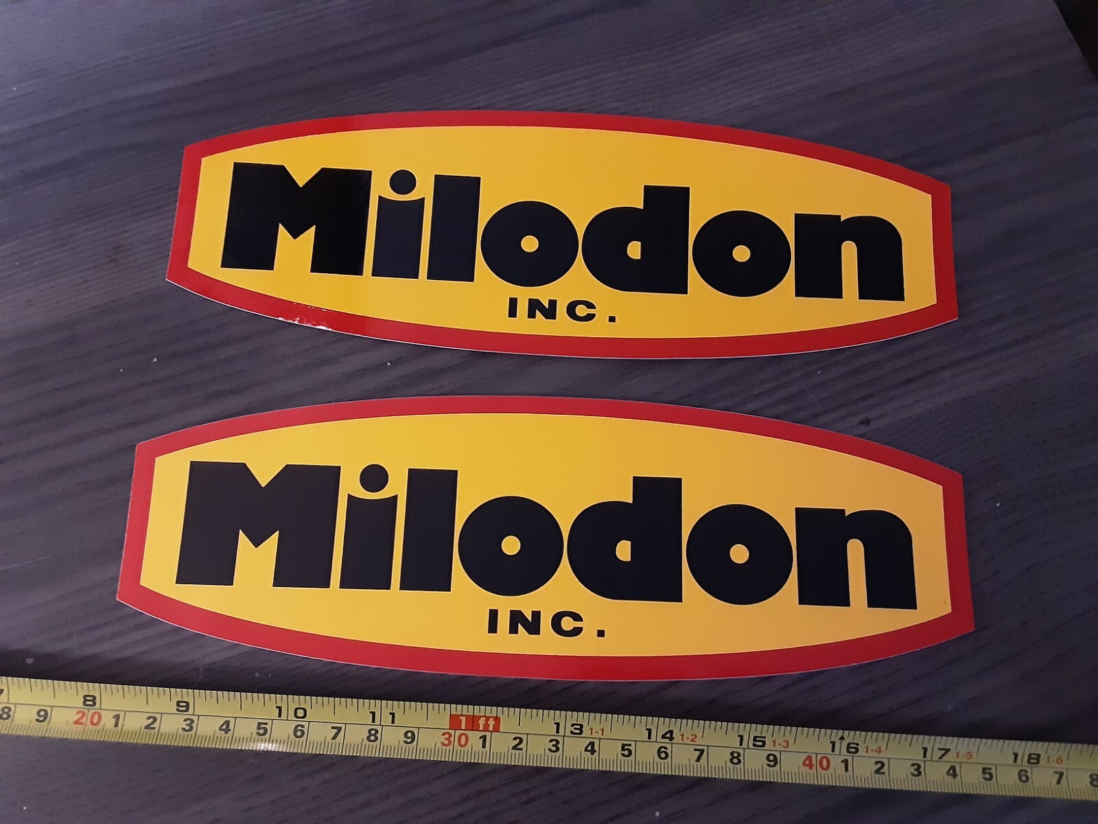 Lot of 2 Milodon Oil Pans Racing Decals Stickers NHRA Hot Rod Rat Rod ...