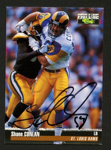 Shane Conlan #116 signed autograph auto 1995 Pro Line Classic Football ...
