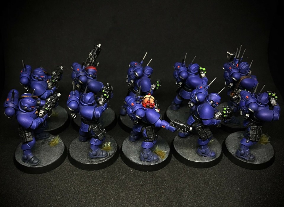 Ultramarines Primaris Infiltrators painted Warhammer 40k Space Marines ...