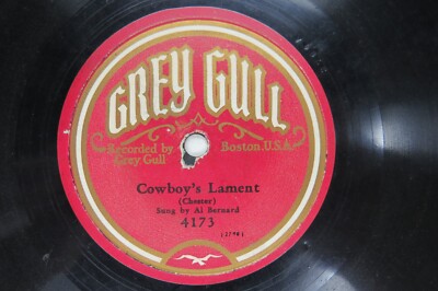 Al Bernard - GREY GULL 4173 - Cowboy's Lament & Boston Burglar | eBay