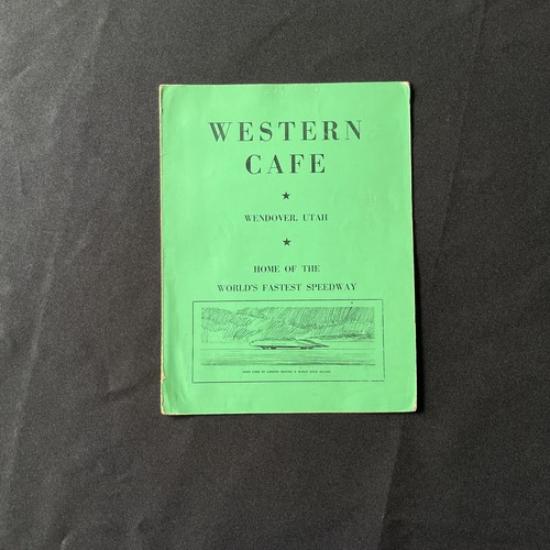 Vintage Restaurant Menu Western Cafe Wendover Utah | eBay