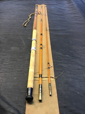 Rare vintage early Hill Harrison “Float Rod” 10ft 6” cane coarse ...