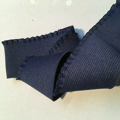 Waistband Ruffle Edge Elastic Ruffle Edge Elastic 2" Navy 5 yds #RE8 | eBay