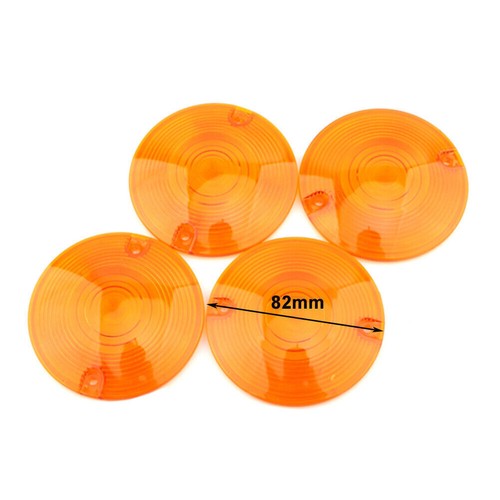 Turn Signal Light Cover Yellow Lens Amber Bulb for Harley Electra Glide ...