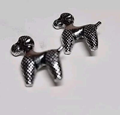 Sikver poodle buttons plastic sew on button with Shank | eBay