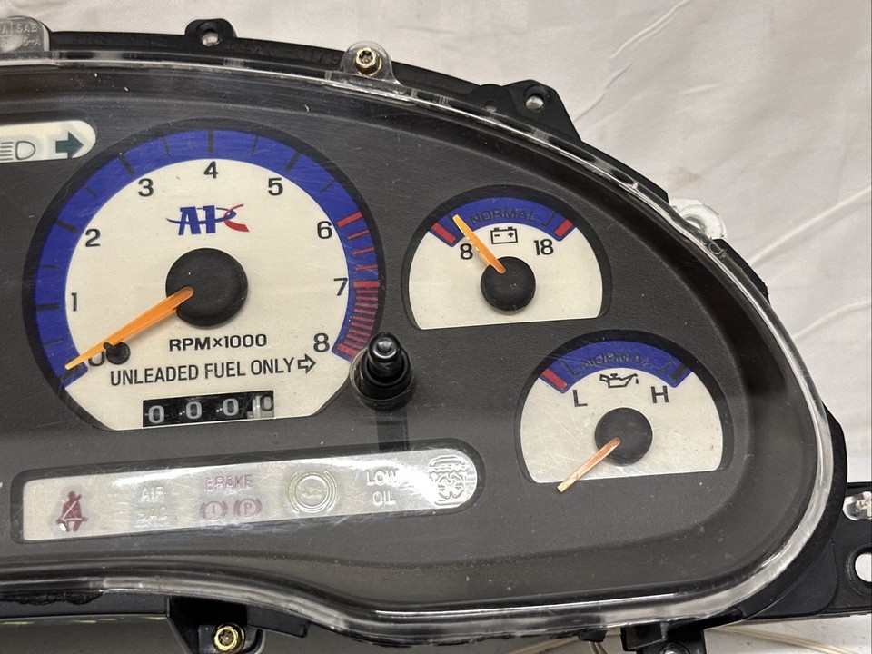 1999 2003 Ford Mustang Cobra & GT Speedo Instrument Cluster With White ...