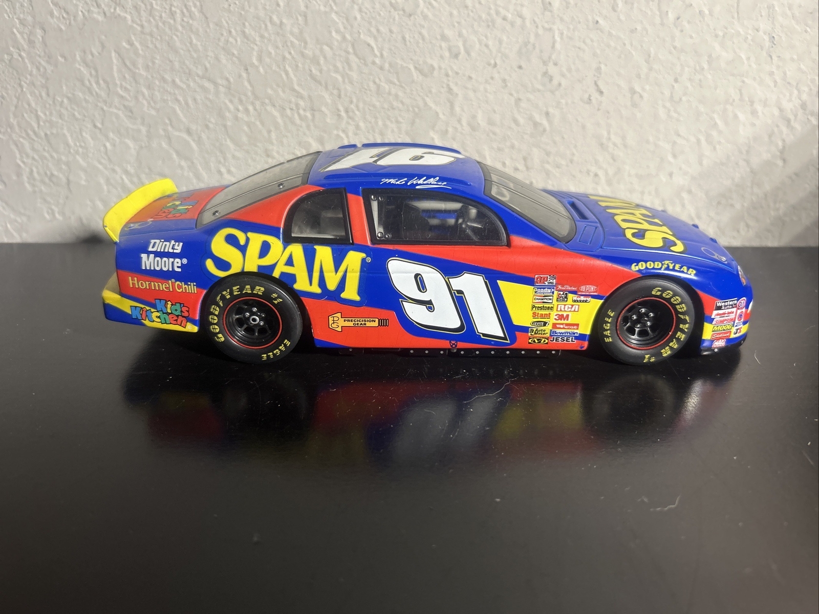 1997 Revell NASCAR Mike Wallace #91 Spam Car 1:24 scale Loose No Box | eBay
