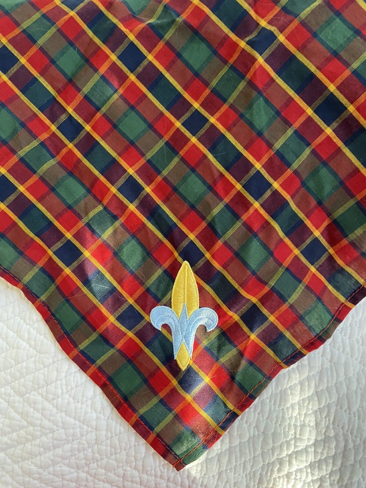 Boy Scouts of America Webelos Scarf Neckerchief Bandana Plaid BSA | eBay