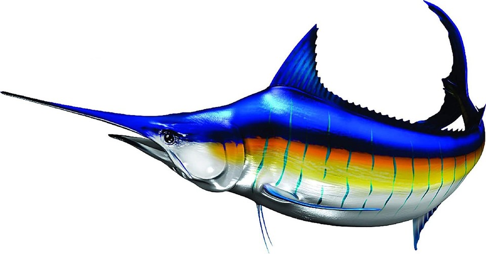 Stripped Marlin Vinyl Sticker Fish Decals for Boat Car Vehicle Truck ...
