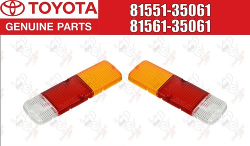 Toyota Genuine Land Cruiser 73-84 Tail Light Lenses 81551-35061 81561 ...