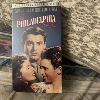 The Philadelphia Story (VHS, 1995, Black White) SEALED WATER MARK ...
