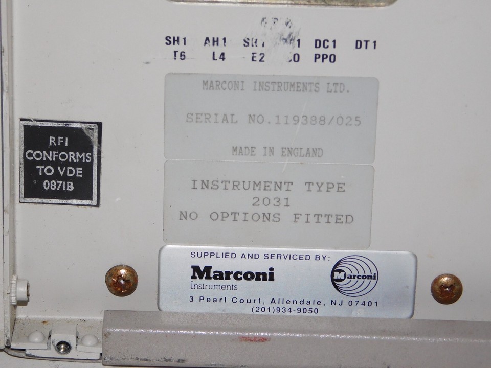 Aeroflex IFR Marconi Instruments 2031 Signal Generator 10 kHz to 2.7GHz ...