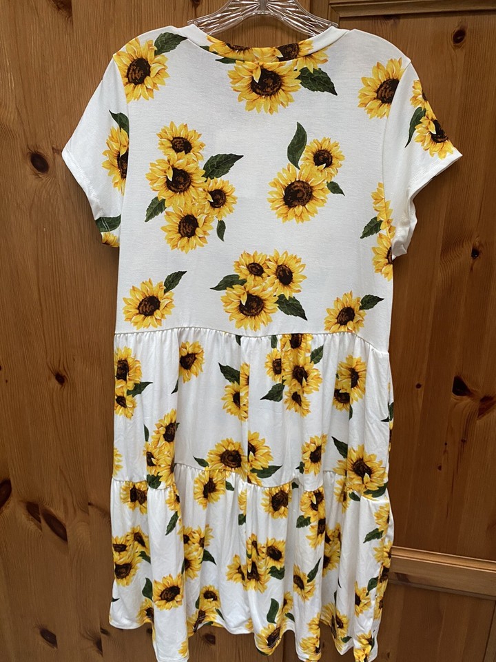 Lularoe Ariel dress Sunflowers size small | eBay