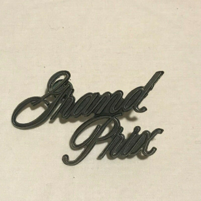 Original Vintage Pontiac Grand Prix Script Emblem L-7000 #498675 1970's ...