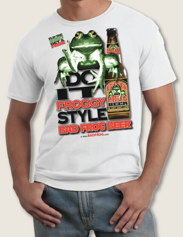 BAD FROG BEER T-Shirt - DO IT FROGGY STYLE - Size XXXX-LARGE | eBay
