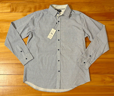 Men's DESIGNER Button-Down Collared Shirt - Size XL - Britches - NWT ...