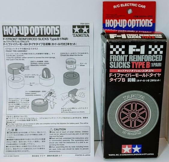Tamiya F103 F1 Hop-UP Type B Front reinforced slicks with Rims Part ...