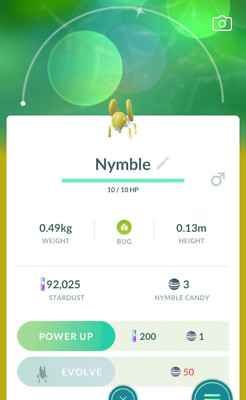 Shiny Nymble 80kStardust - MlNl P T C - Read Description | eBay