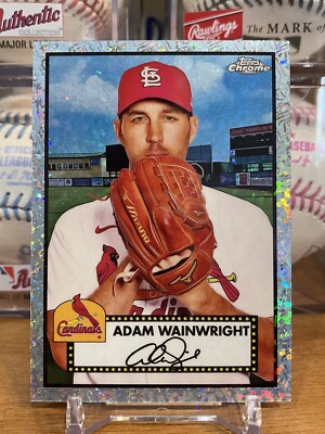 2021 Topps Chrome Platinum Annv 70th Mini-Diamonds Adam Wainwright 29/ ...