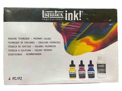Liquitex Professional Acrylic Ink Pouring Technique Primary Colors Set ...