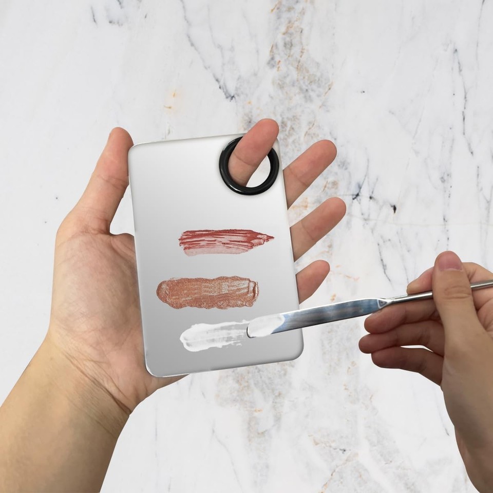 Korean Makeup Spatula Set, {spatula_color=NO, palette_color=Transparent ...