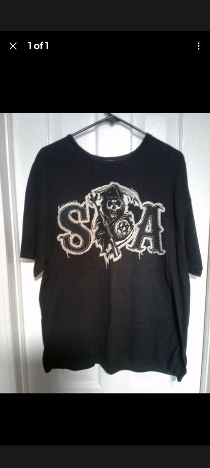 LOT OF 3 SONS OF ANARCHY T-Shirt's Men's XL Black Biker Pre-owned SEE ...