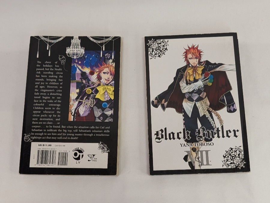 Black Butler Manga Lot Volumes 1-8 English Yana Toboso | eBay