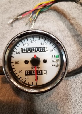 KPH km/h Mini Speedo gauges Speedometer gauge with indicator lights | eBay