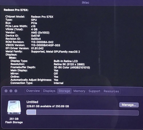 2019 Apple iMac A2115 27" Retina | Intel i9-9900K @ 3.6GHz | 32GB RAM ...