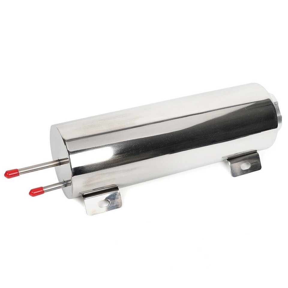 3"x10" Polished Stainless Steel Radiator Coolant Overflow Catch Puke ...
