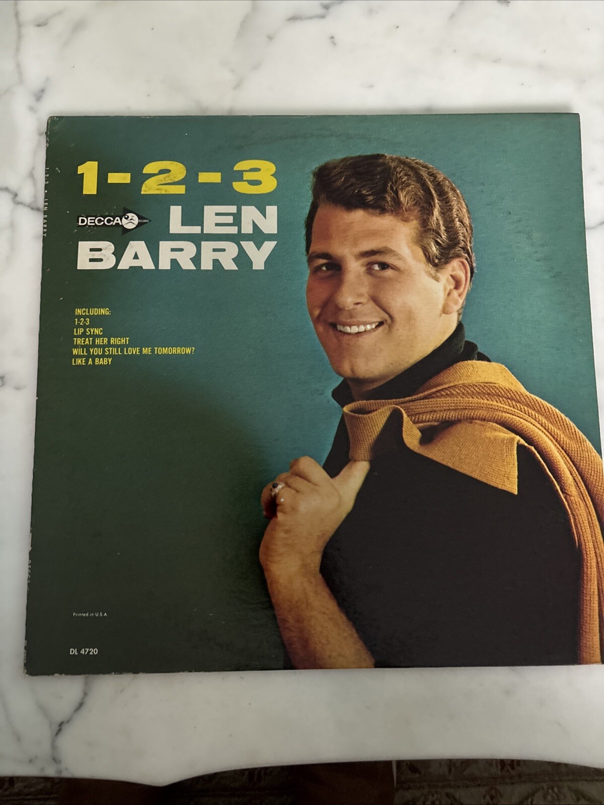 LEN BARRY 1-2-3 MONO VINYL LP DL-4720 DECCA RECORDS VINTAGE VG+/VG | eBay