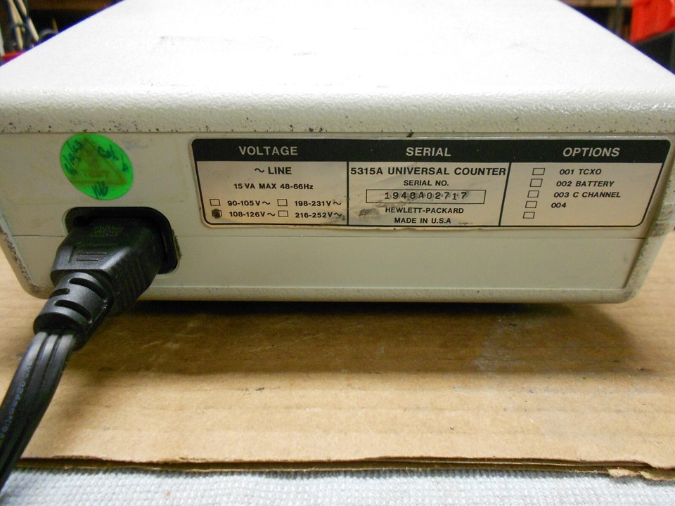 HP 5315A 100 MHz Universal Frequency Counter | eBay