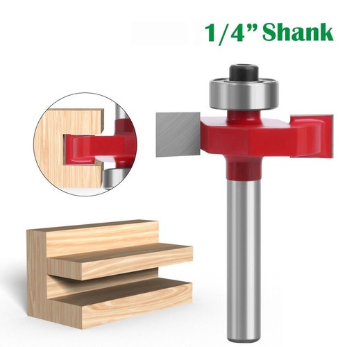 1/4 Shank Milling Cutter T Type Slotting Cutter Trimming Machine ...