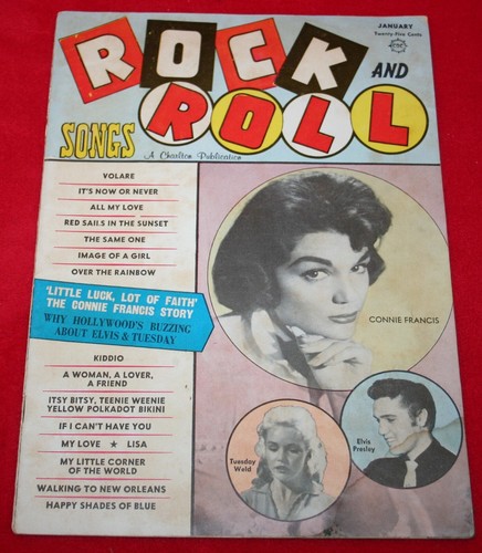 Vintage 1961 ROCK AND ROLL SONGS Charlton ELVIS PRESLEY Tuesday Weld ...