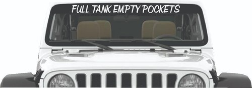 Full Tank Empty Pockets Decal Sticker Turbo Diesel Truck 6.7L 6.6L Car ...