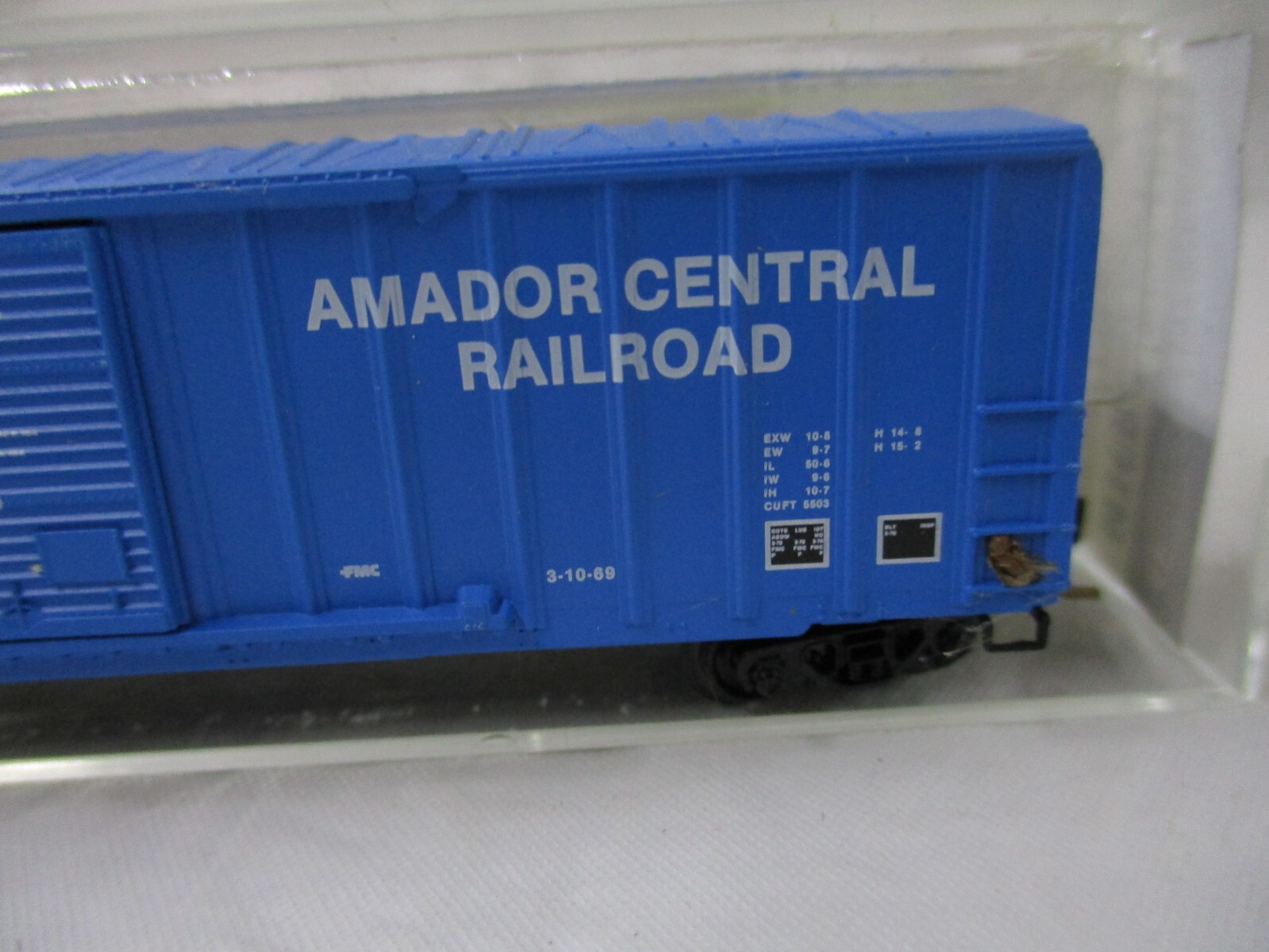 Kadee Micro Trains 30140 Amador Central 50' Blue Box Car Rd# AMC 1075 N ...
