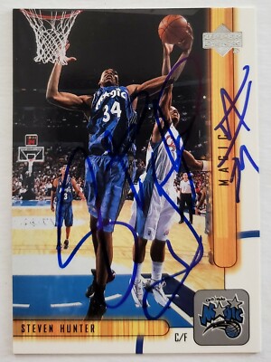 Steven Hunter Signed 2002 Upper Deck #343 Card Orlando Magic Auto NBA ...