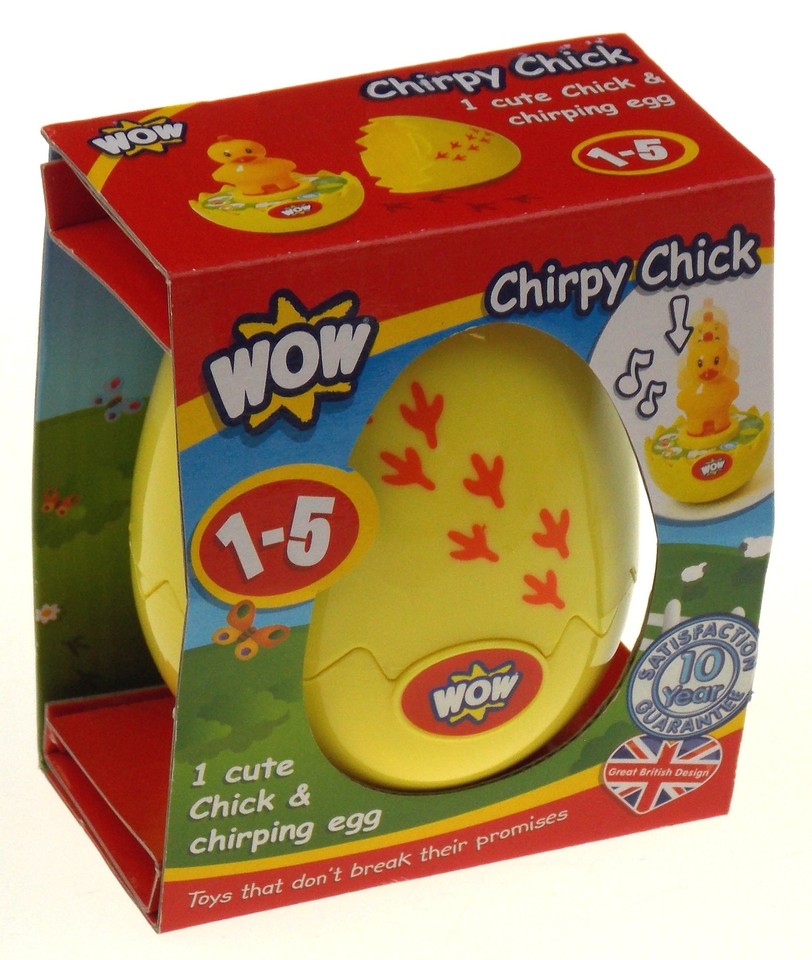 Wow Dinky Dino & Chirpy Chick Eggs Lot 2 Chicken Dinosaur Chirping Fun ...
