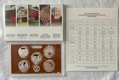 2017 US Mint American the Beautiful Quarters Proof Set, OGP | eBay