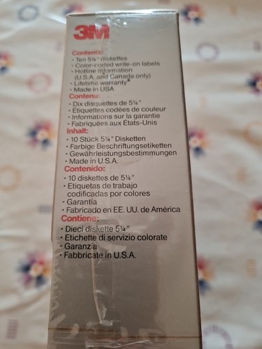 10 + 1 Floppy Disk 3M DS HD 5,25" NOS New Old Stock, never opened. Box ...