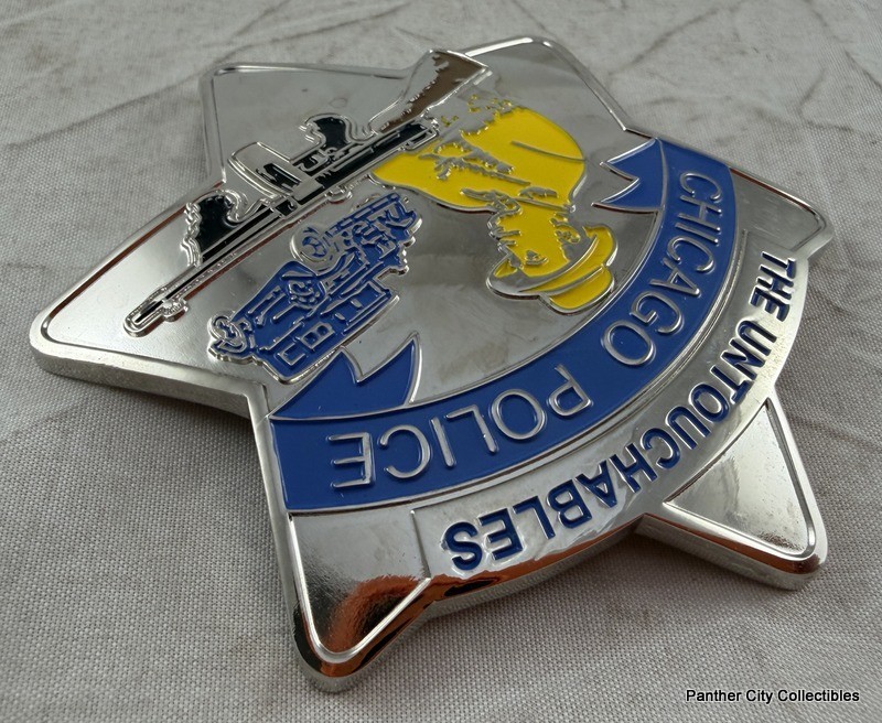 Vintage Obsolete Chicago Police Badge The Untouchables Thompson Sub ...