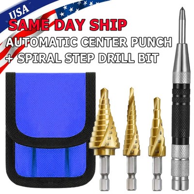 4Pcs HSS Cobalt Hole Large Metal Step Drill Bit Set Titanium Cutter ...