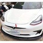 For Tesla Model 3 4DR Fastback Front Grille Look Sticker Matte Black ...