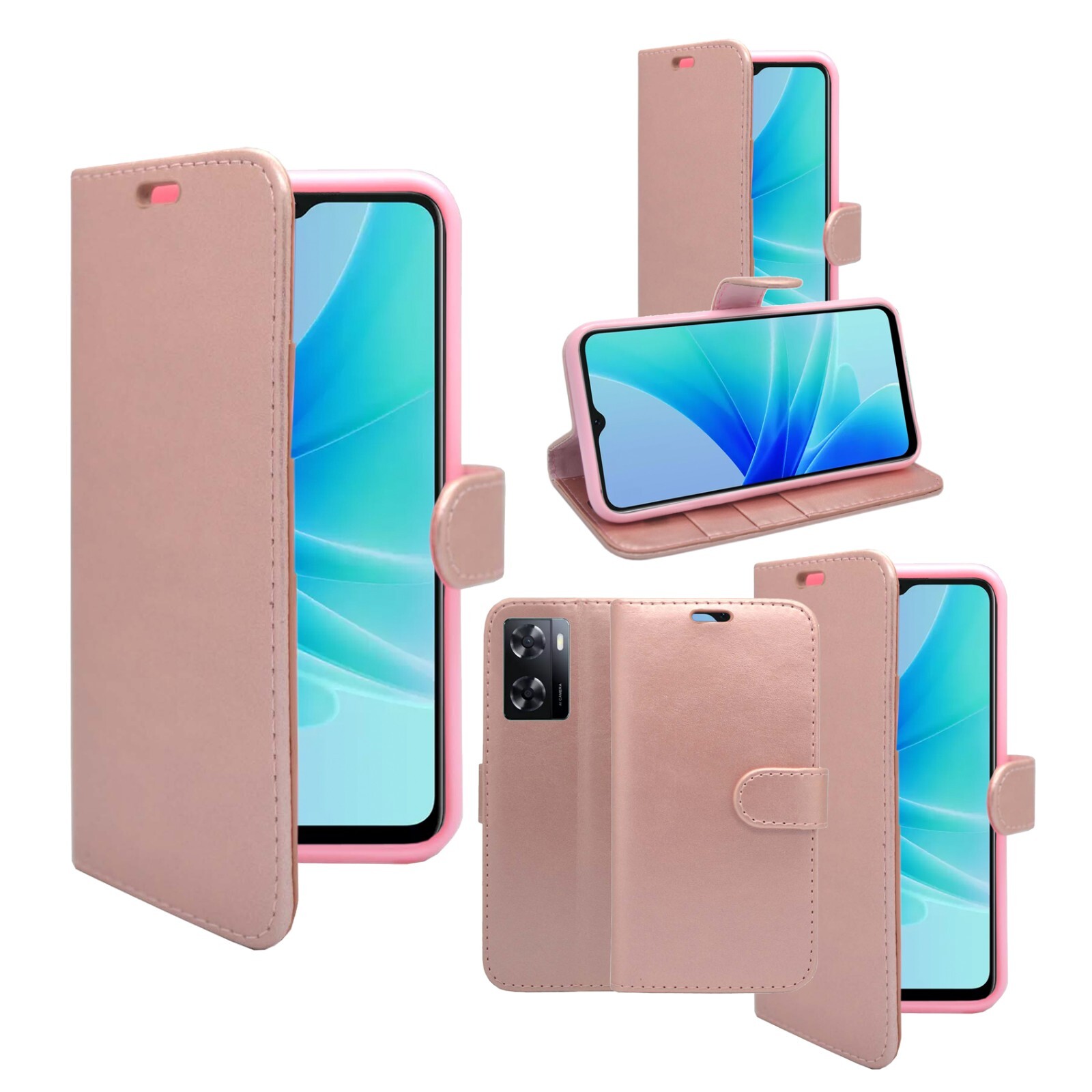 For OPPO A77 5G Phone Case Wallet Flip PU Leather Stand Card Slot Pouch ...