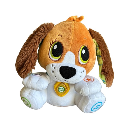 LeapFrog Speak Learn Puppy Dog Toy Talk Back Feature Ears Flap Up Down ...