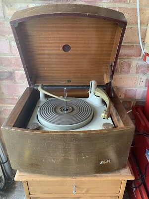 PYE BLACK BOX TURNTABLE WOODEN RECORD PLAYER HIFI BROWN 50s IT STILL ...