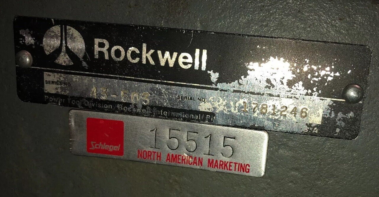 VTG Delta Rockwell Overarm Router/Shaper 43-503 Upper Base 432-04-005 ...